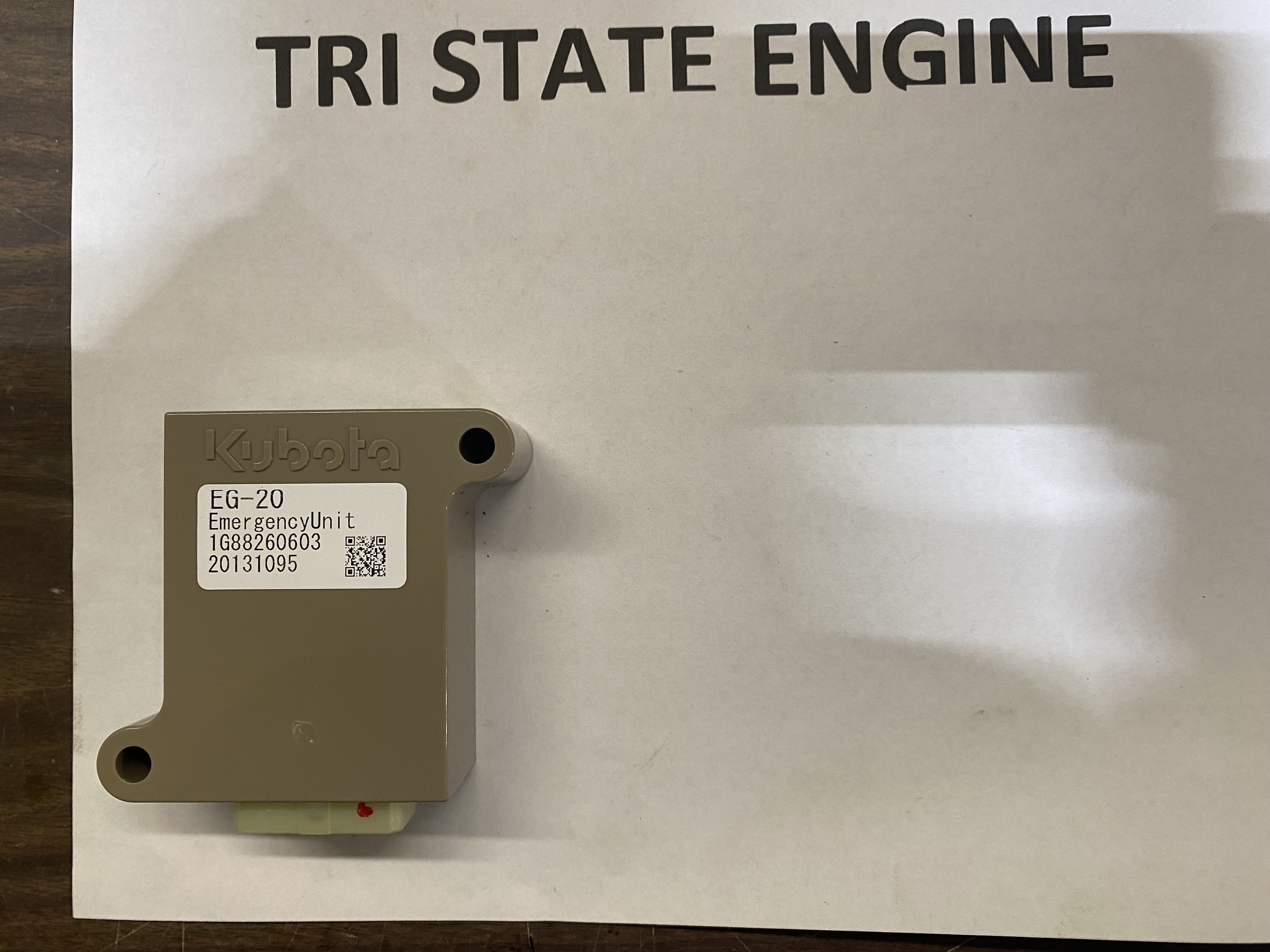 OEM Kubota Generator Emergency Relay Unit 1G882-60604 – Tri State ...